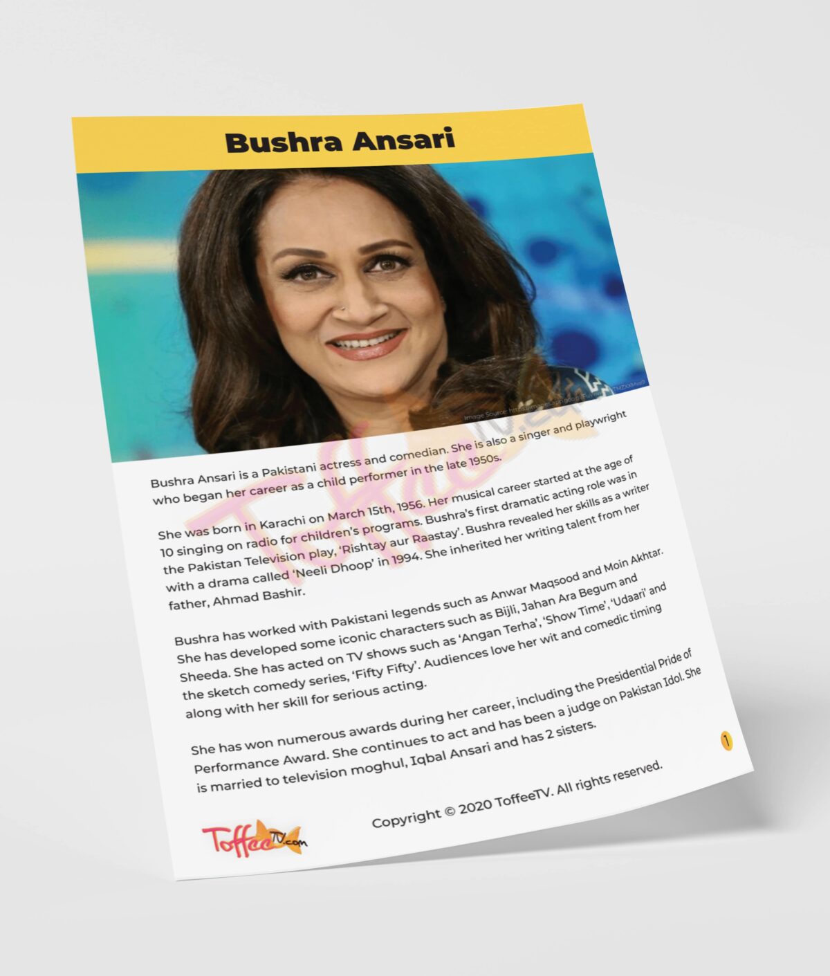 Bushra Ansari – ToffeeTV