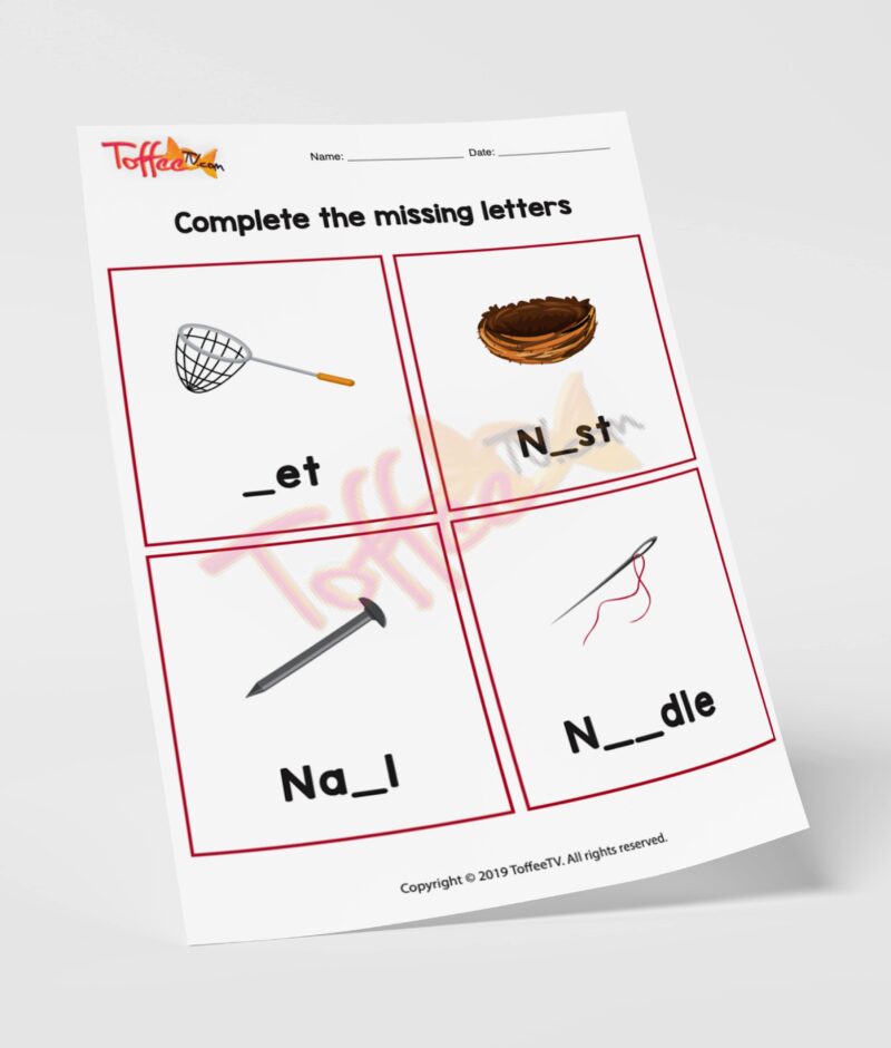 Complete the Missing Letters A-Z – ToffeeTV