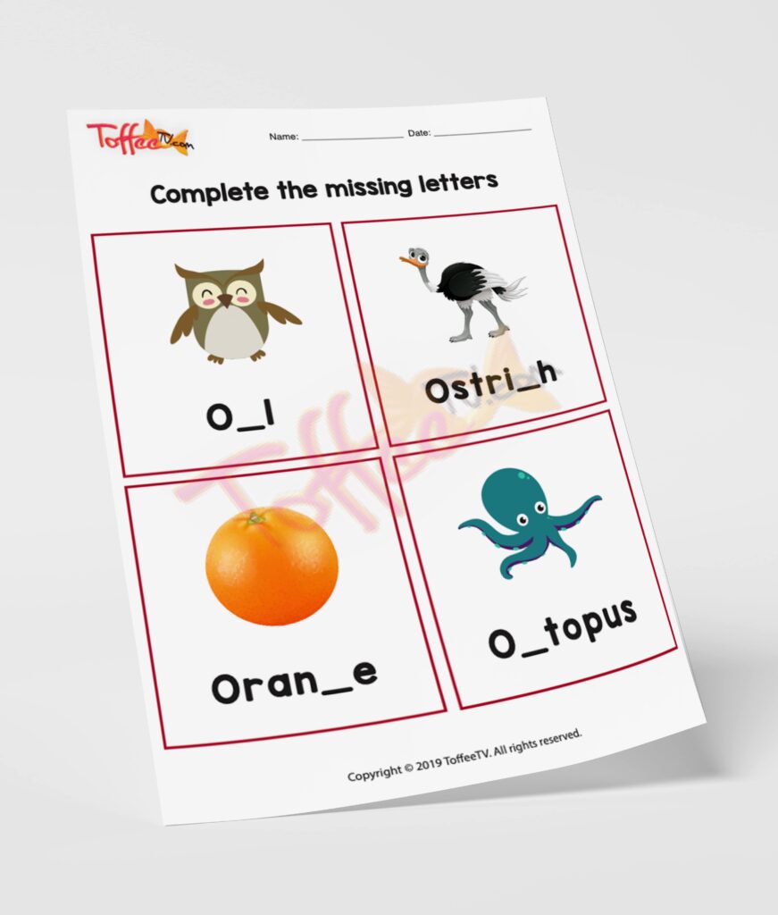 Complete the Missing Letters A-Z – ToffeeTV