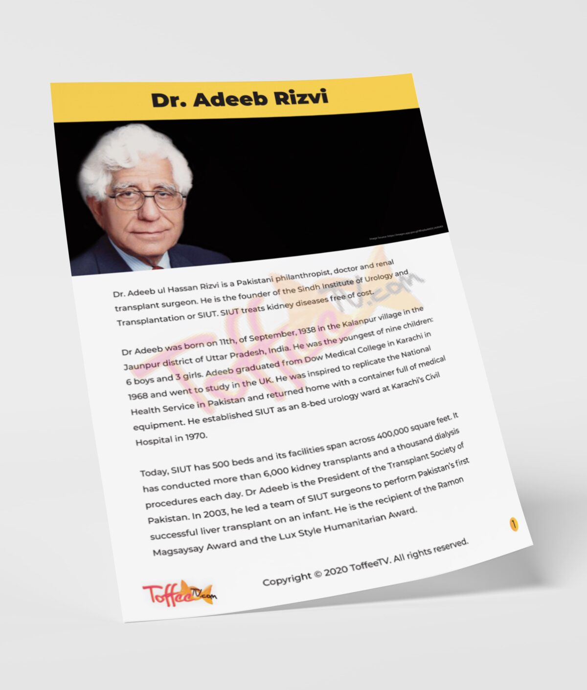 Dr Adeeb Rizvi – ToffeeTV