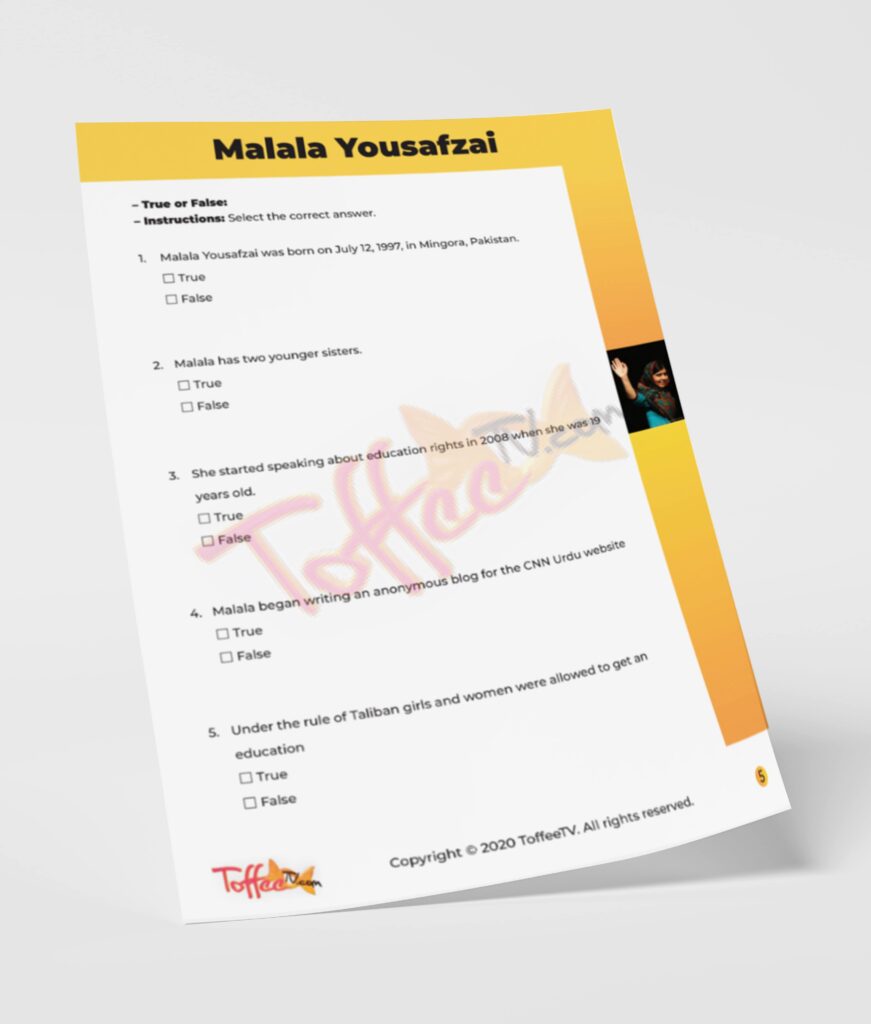 Malala Yousafzai – ToffeeTV