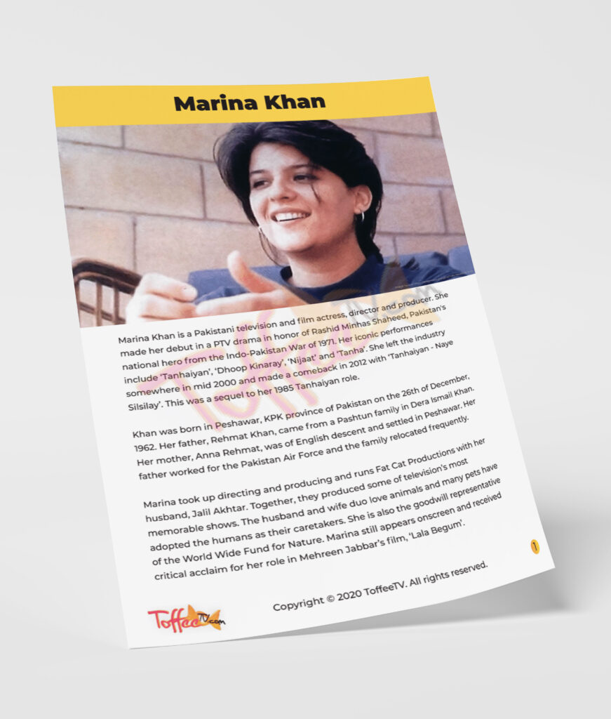 Marina Khan – ToffeeTV